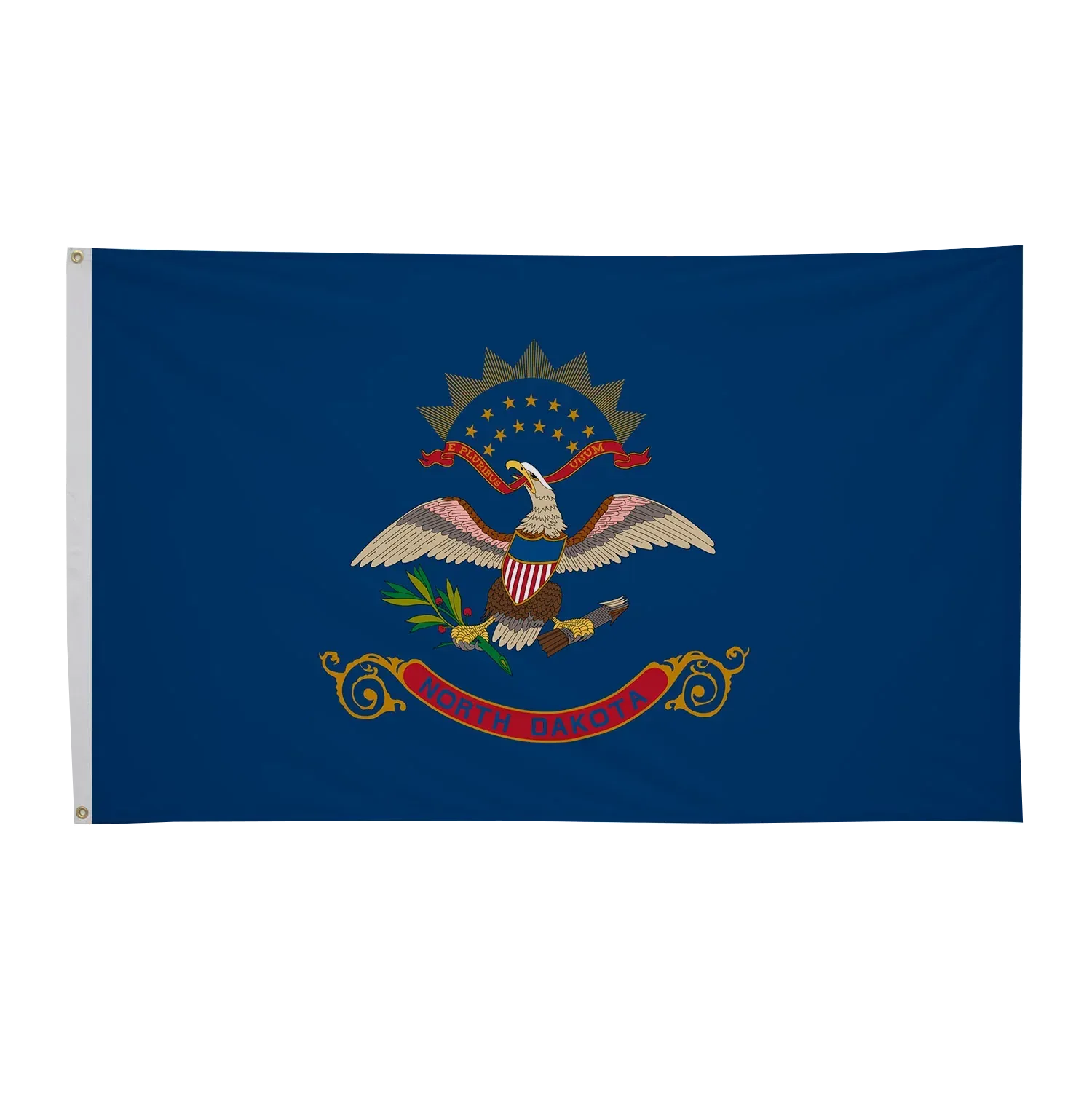 North Dakota Flag State Flag Of North Dakota Shield Shape Aluminum
