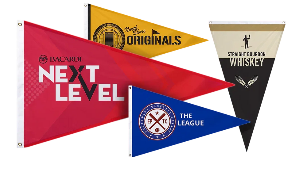Custom Pennant Flags | Personalized Triangle Banner Flags – BestFlag